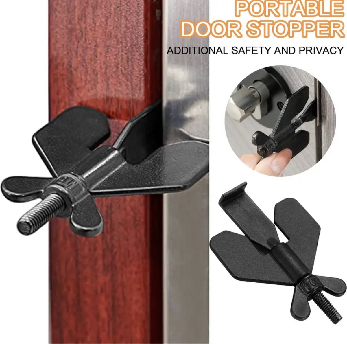 Deurslot - Deurstop voor stompe deuren - Deurstop - Anti-inbraak - Anti ...