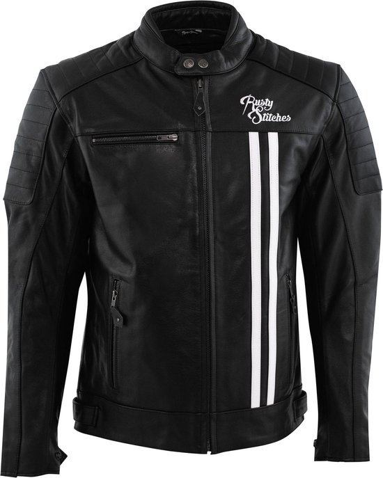 Rusty Stitches Jacket Cooper Black/White | bol