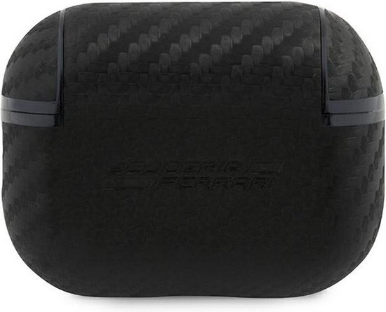 Ferrari Carbon AirPods Case voor Apple Airpods Pro 2 (2e Gen) - Zwart | bol