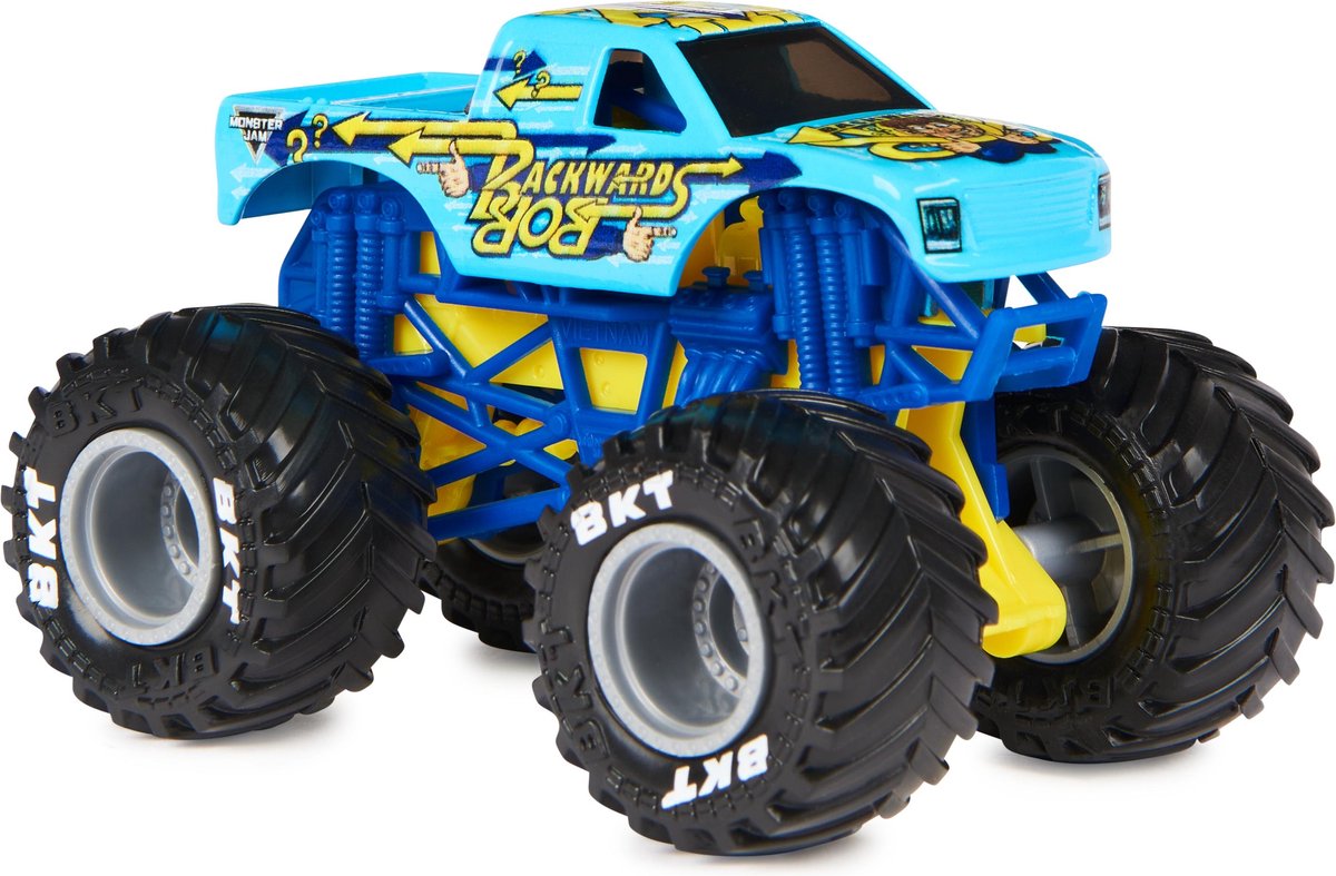 Monster Jam truck Backwards Bob - monstertruck 9 cm schaal 1:64 | bol.com