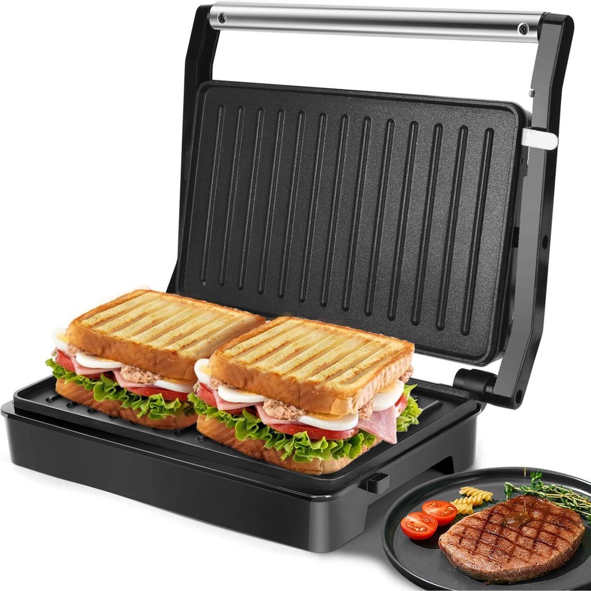 Royalty Line® PM1000 Tosti Apparaat - Contactgrill - Panini Grill ...