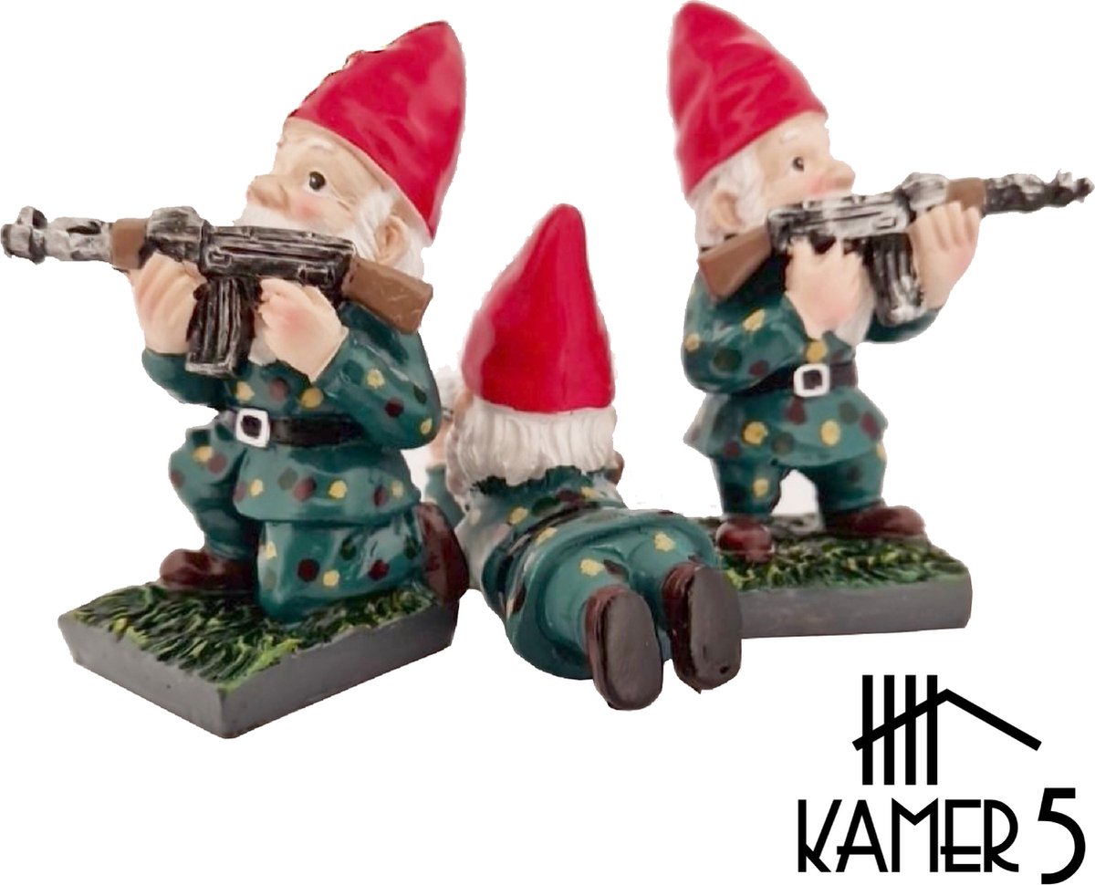 Tuinkabouter Mini Soldaatjes - Bravo, Charlie & Delta - Set 3 stuks ...