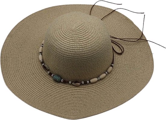Zonnehoed Strandhoed Rondehoed Effen Beige | bol