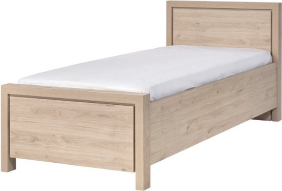 Bauwens - Eenpersoonsbed Lavio - 90x200 - Bruin | bol.com