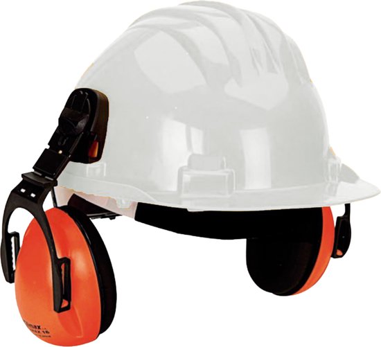 Veiligheidshelm RG5 met Oorkappen - Wit - Verstelbaar met Draaiknop - Oorkappen helm –... | bol.com