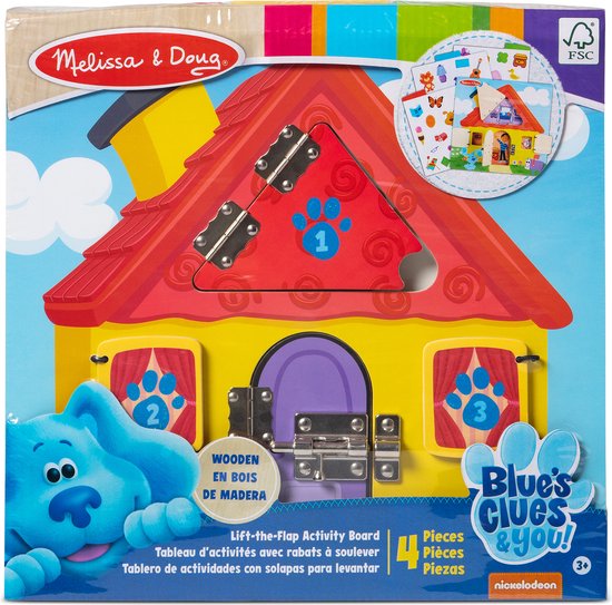 Melissa & Doug Blues Clues & You! Wooden Lift-The-Flap Activity Board ...