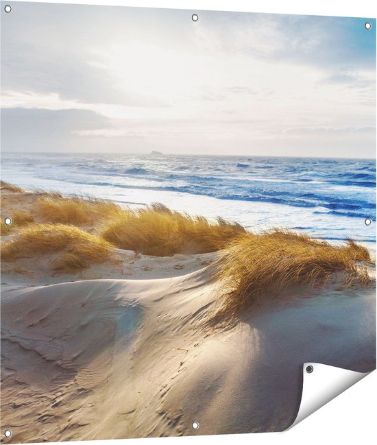 Gards Tuinposter Duinen en Zee - 100x100 cm - Tuindoek - Tuindecoratie - Wanddecoratie... | bol