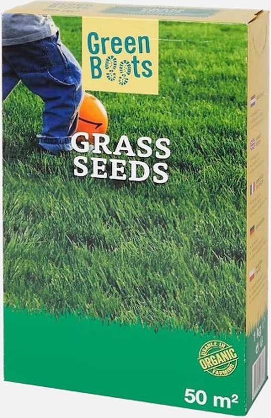 Graszaad - Speelgazon - 50 m² gazon per verpakking - organisch ...