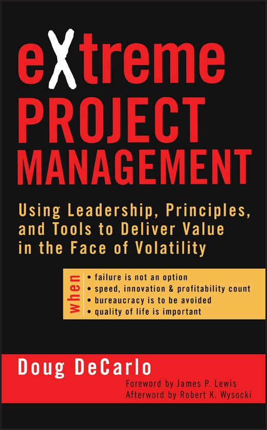 Extreme Project Management, Douglas Decarlo | 9780787974091 | Boeken | bol