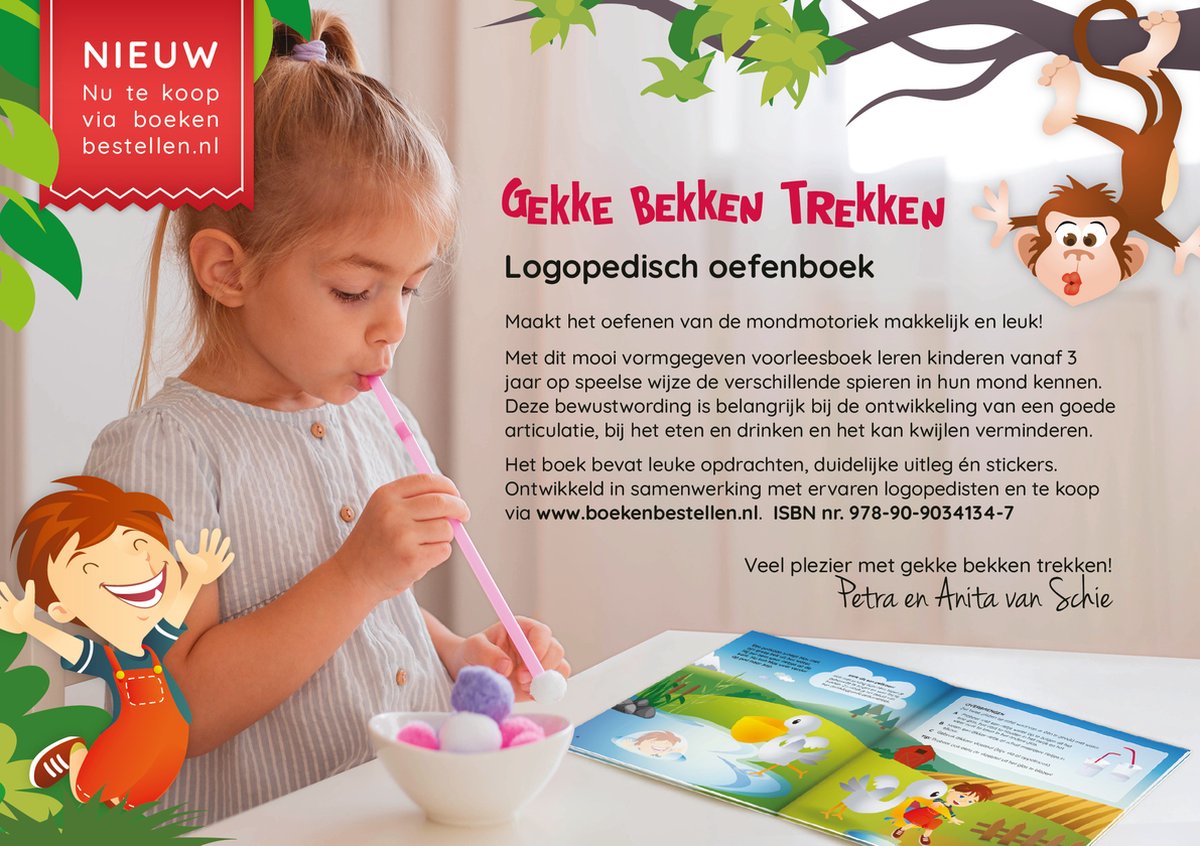 Gekke Bekken Trekken Bewustwording van de mondmotoriek voorleesboek met ...