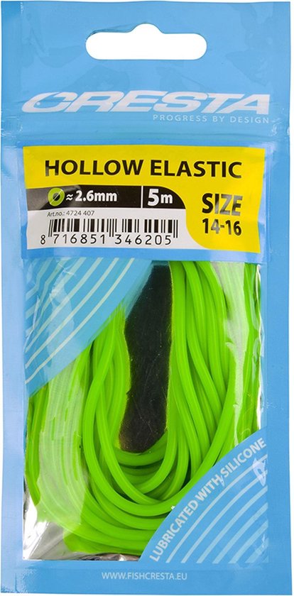 Cresta Hollow Elastic | 5m Maat 14-16 (2.6mm) | bol