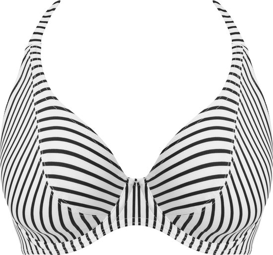 Freya JEWEL COVE UW HALTER BIKINI TOP Dames Bikinitopje - Stripe Black ...