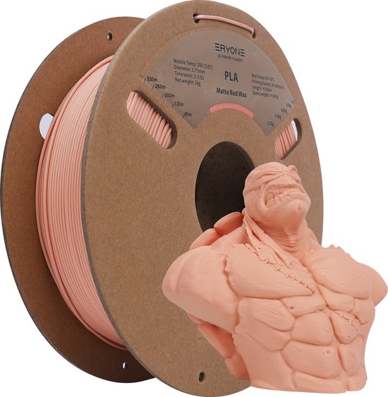 Eryone Red Wax PLA Filament - 1.75mm 1kg - voor 3D printer | bol