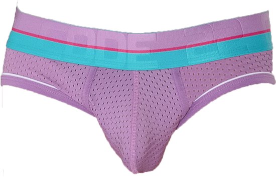 CODE 22 Bright Mesh Brief Grape - MAAT S - Heren Ondergoed - Slip voor Man - Mannen Slip | bol.com