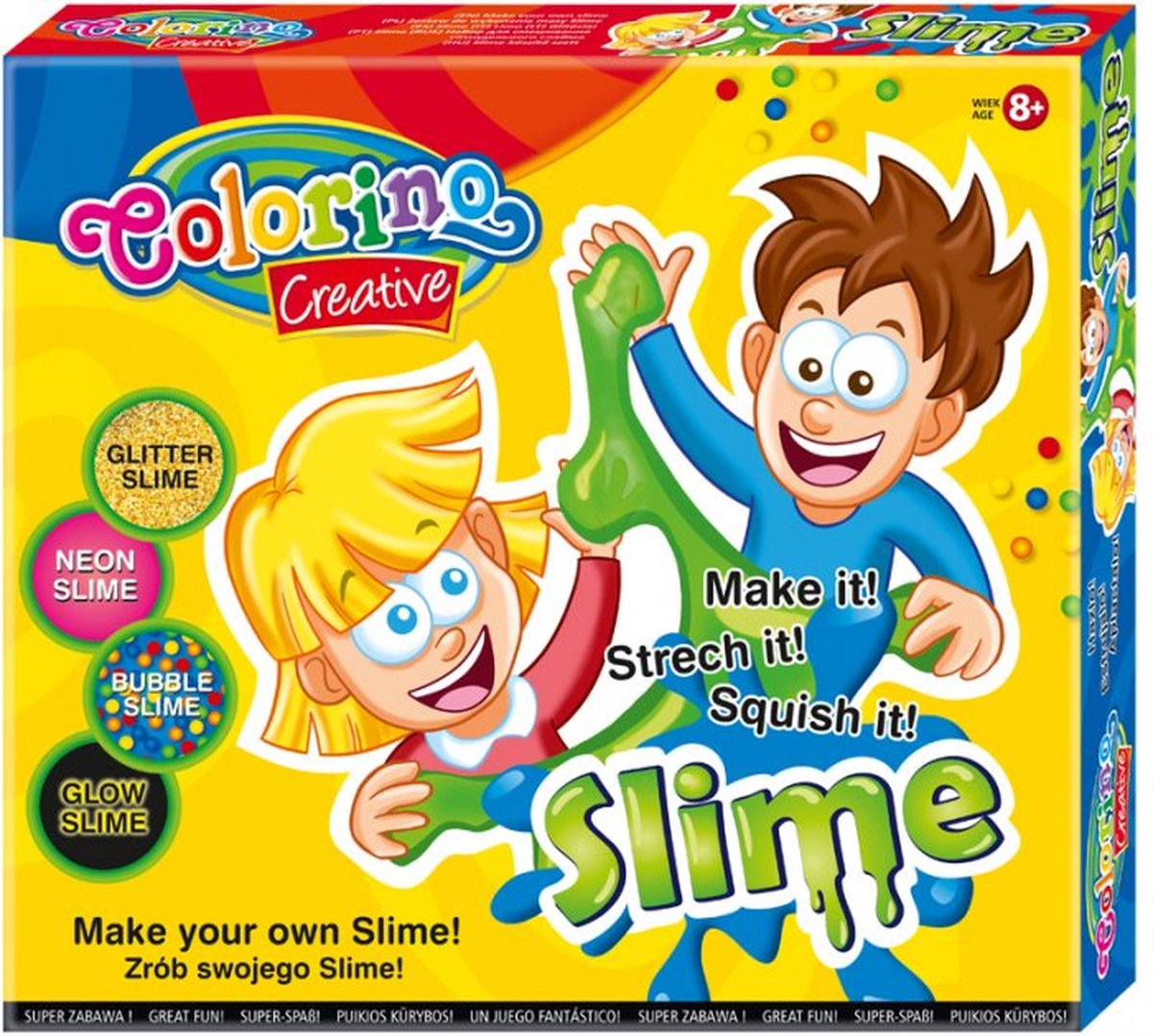 Colorino-Slime maken-slijm maken-slijm set-Glitter slijm-Neon slijm ...