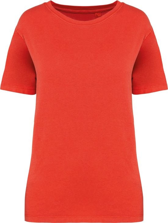 Native Spirit Afgewassen dames T-shirt NS317 - Washed Paprika - XXL | bol