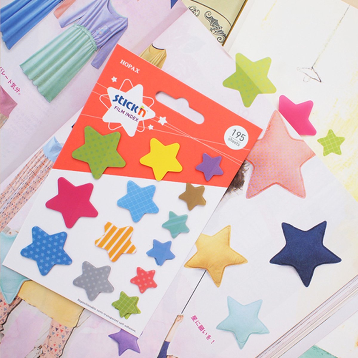 Stick'n index stickers in de vorm van sterren | bol.com