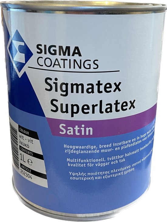 Sigma Sigmatex superlatex satin 1Lt WIT | bol