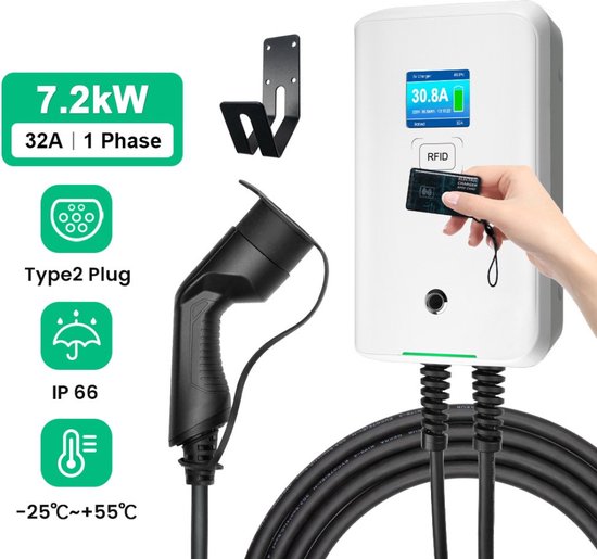 Elektrisch Voertuig lader - Ev Charger - Met Muur module - Elektrische ...