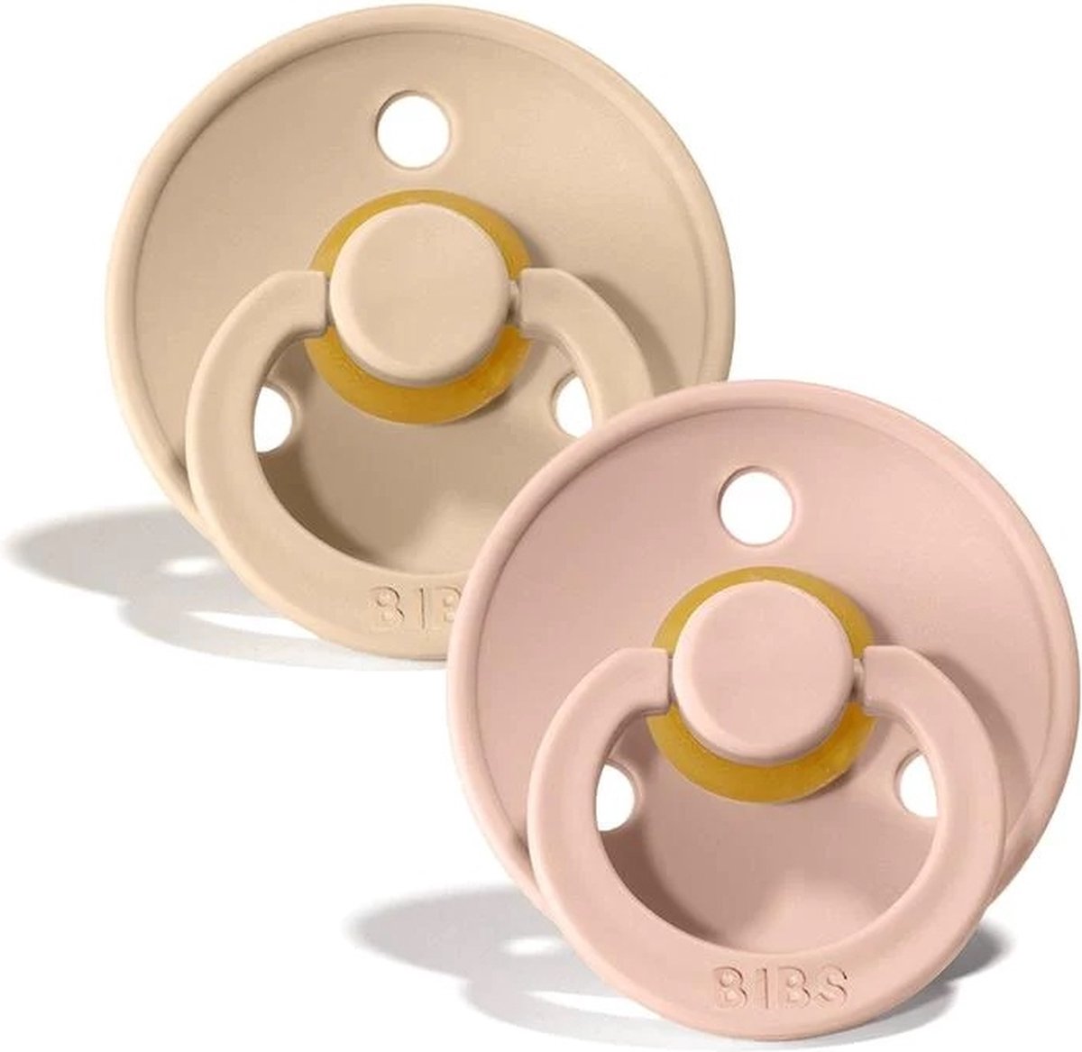 BiBS - Colour Pacifier - Maat 2 - Fopspeen - 2 stuks - Vanilla / Blush ...