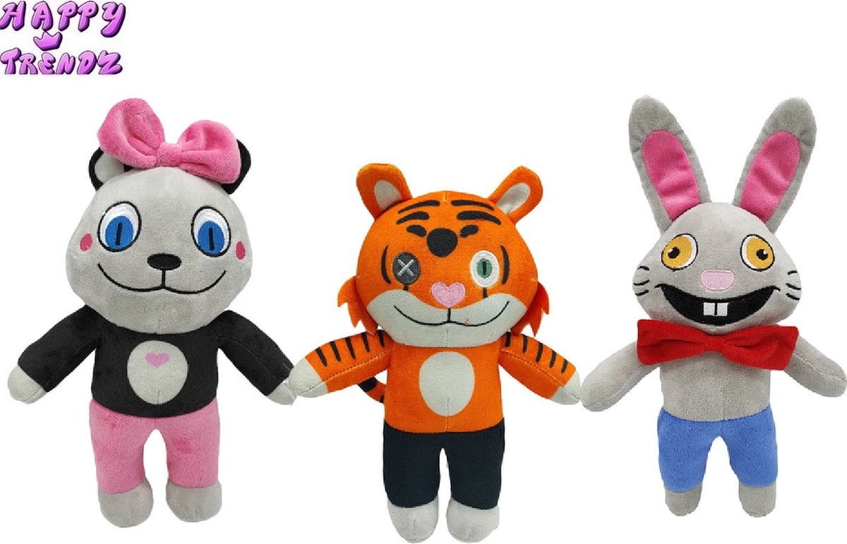 Happy Trendz® Mr. Hopps' Playhouse knuffels Miss Bo & Mr Stripes Tiger ...