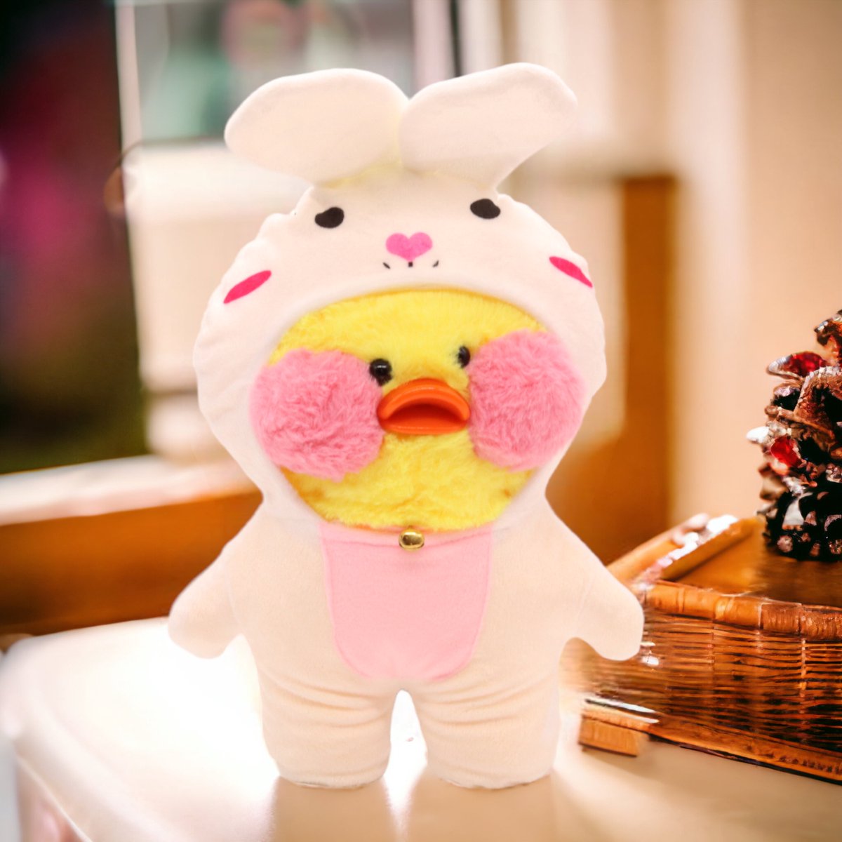 Klikkopers® - Paper Duck knuffel - Konijn Kostuum - 30 cm - Paper Duck ...