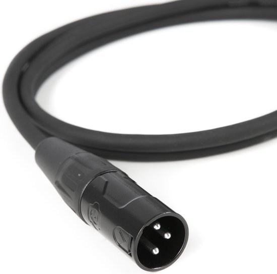 lightmaXX Ultra Series 3-Pin DMX Cable 1m (Black) - DMX-kabel | bol