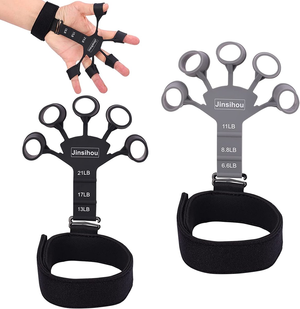Exerciseur de main d'entraînement de doigt de Résistance réglable ...
