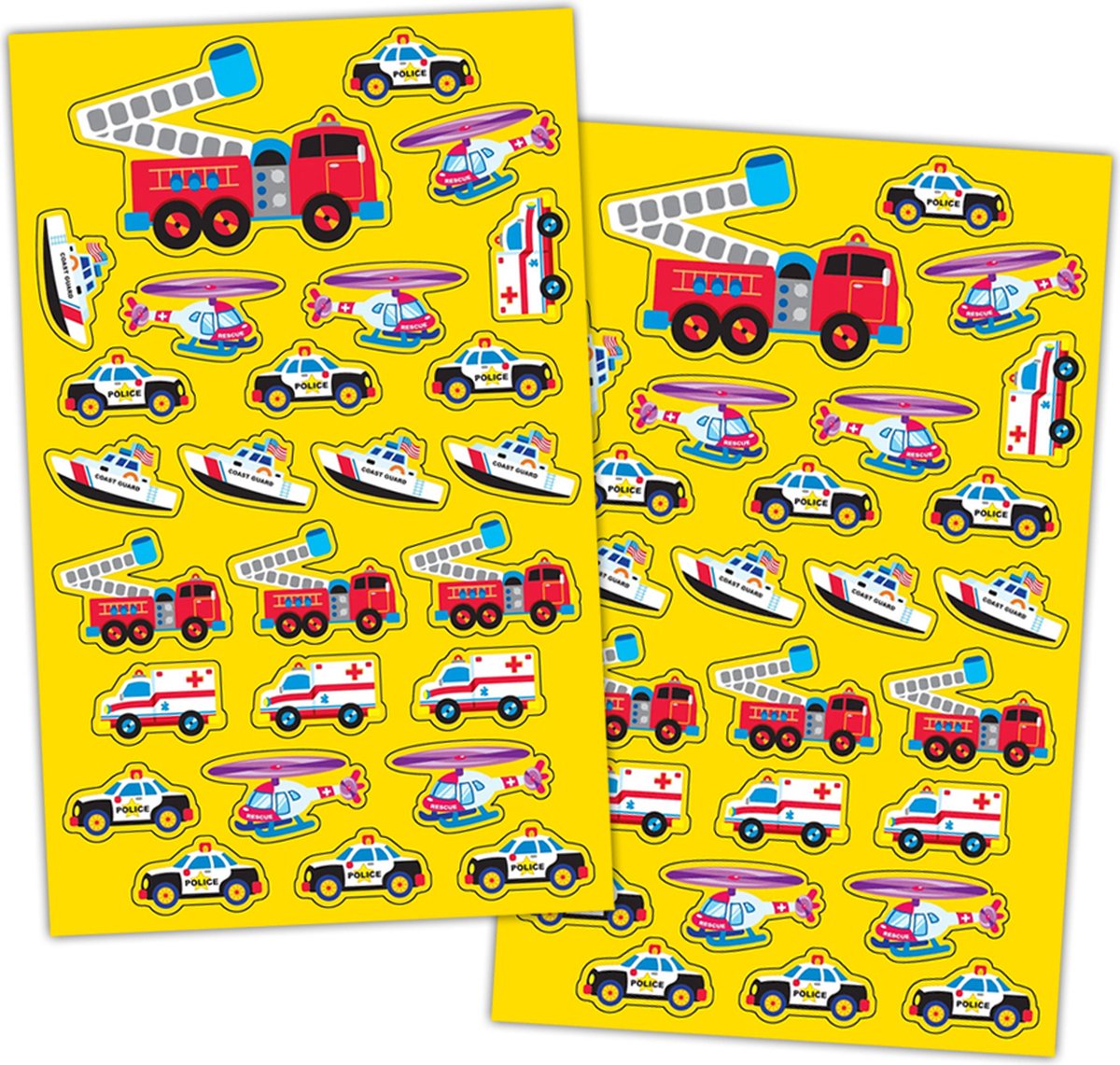 Brandweerauto Stickers - Stickervellen Brandweer + Politie - Brandweer ...