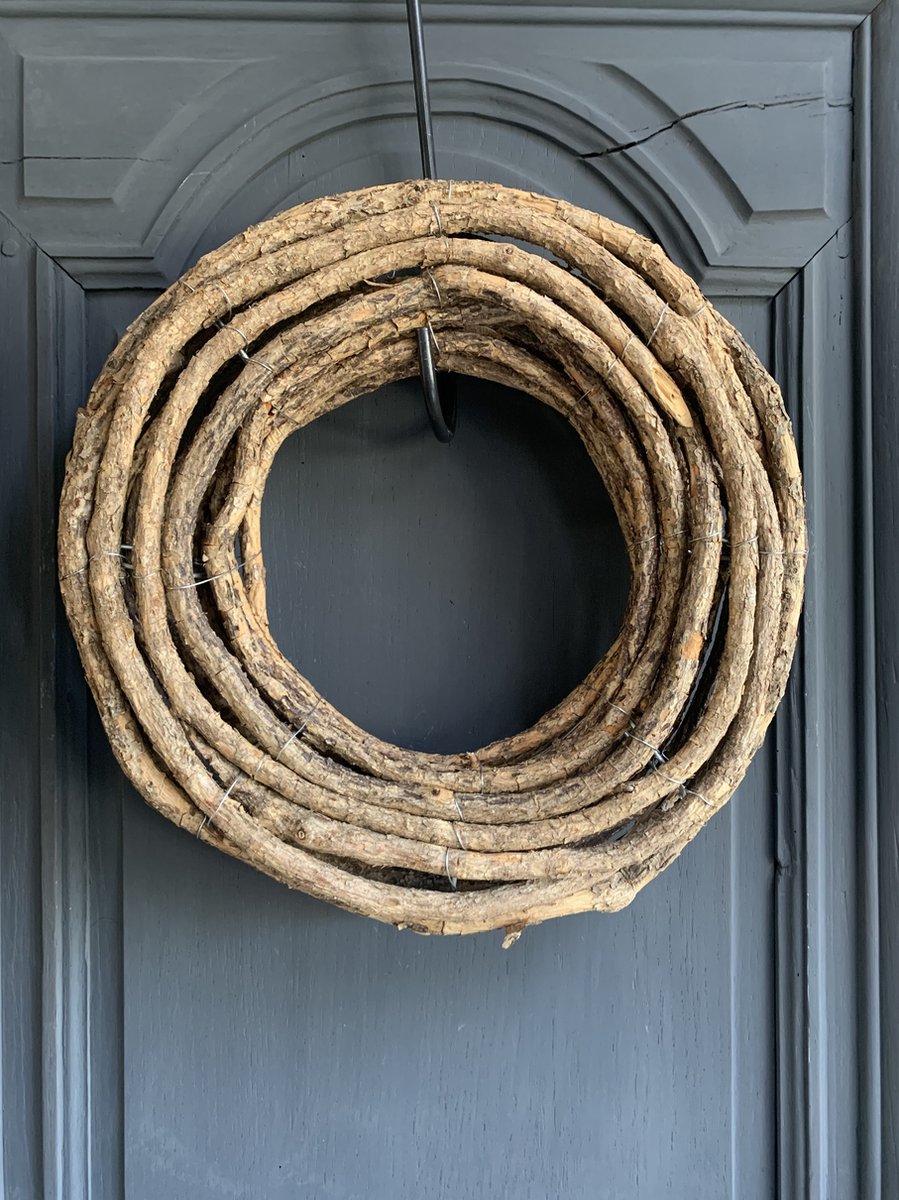 Le Bon Marche - Naturel Krans - 40cm x 9cm dik - Houten Krans - Krans ...