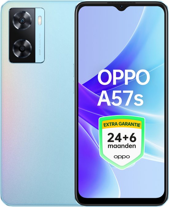 OPPO A57s - 128GB - Sky Blue - Extra Garantie 24+6 Maanden! | bol