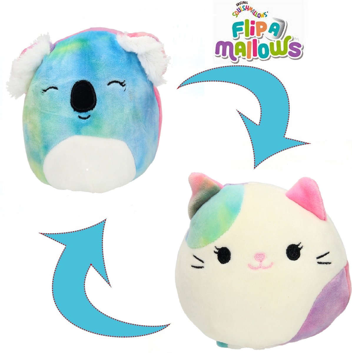 Squishmallow Knuffel Flip-A-Mallows- 12.5CM - Katya & Risa | bol.com