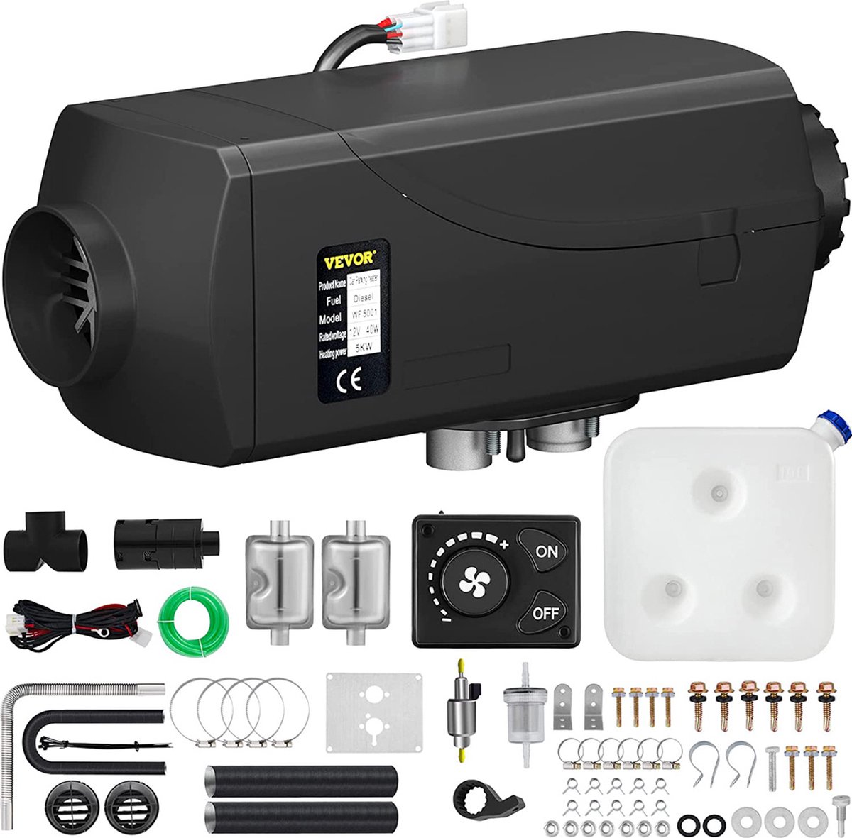 Vevor 12V Standkachel Diesel - Lucht Standkachel Met LCD-schakelaar ...