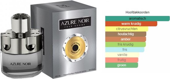Houtachtig Kruidige merkgeur - M-Brands - Azure Noir - Eau de parfum ...