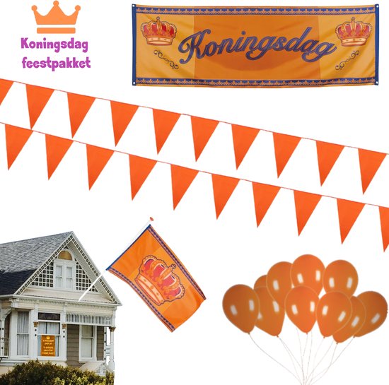 Koningsdag Versiering Feestpakket - Koningsdag Decoratie Versiering ...