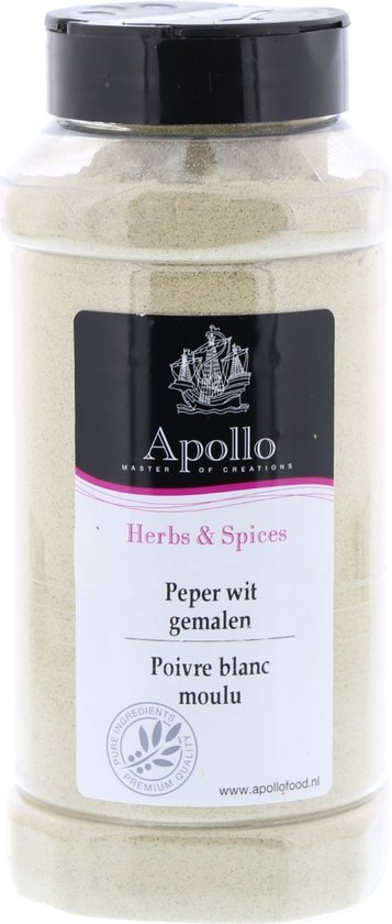 Apollo Witte peper gemalen - Bus 435 gram | bol