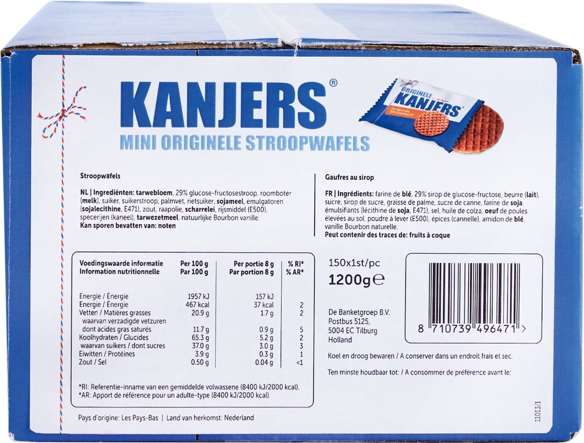 Koeken Kanjers stroopwafels 8gr 150 stuks | bol