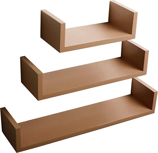 Muurplank - 3 Stuks - Decoratie - Muurdecoratie - Wandplank - Wandrek ...