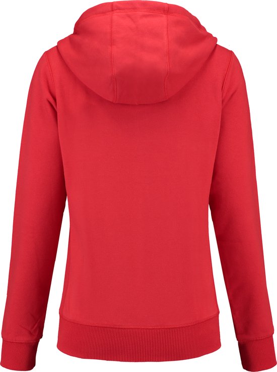 L&S heavysweat vest met capuchon voor dames rood - XXL | bol