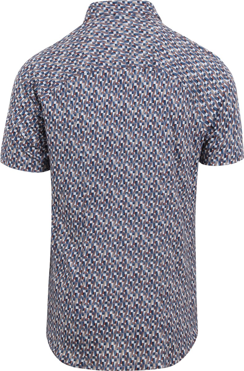 Desoto - Short Sleeve Overhemd Print Multicolour - Maat XL - Slim-fit ...