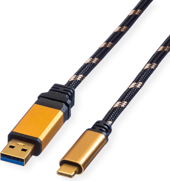 ROLINE GOLD USB 3.2 Gen 1 kabel, A-C, M/M, 0,5 m | bol