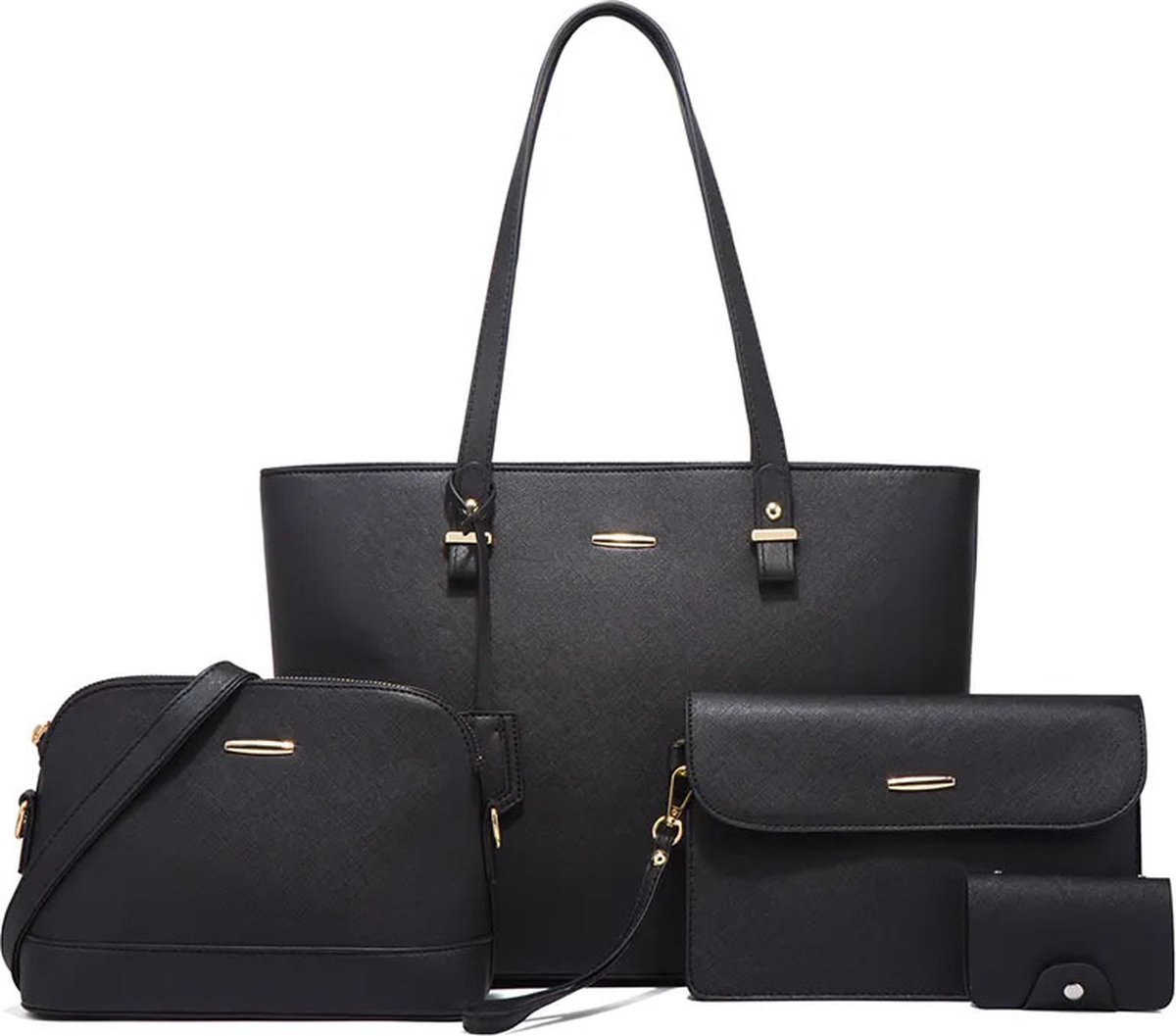 Dames Handtassen - Set 4 delig met Schoudertas - Schoudertas - Tote bag ...