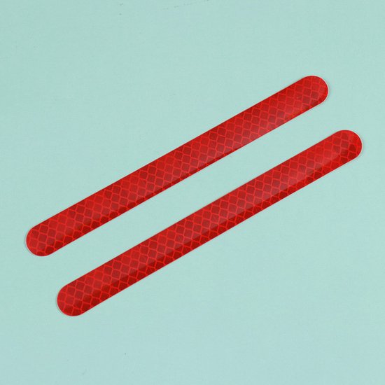 Reflecterende stickers - 2 Stuks - reflecterende tape - Rood | bol