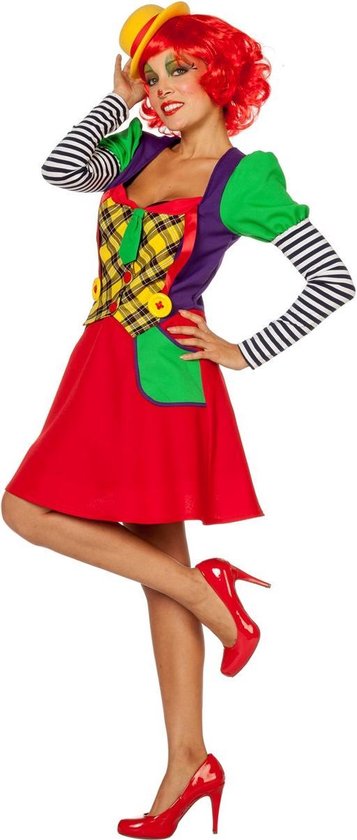 Clown & Nar Kostuum | Clown Theater Van De Lach | Vrouw | Maat 44 ...