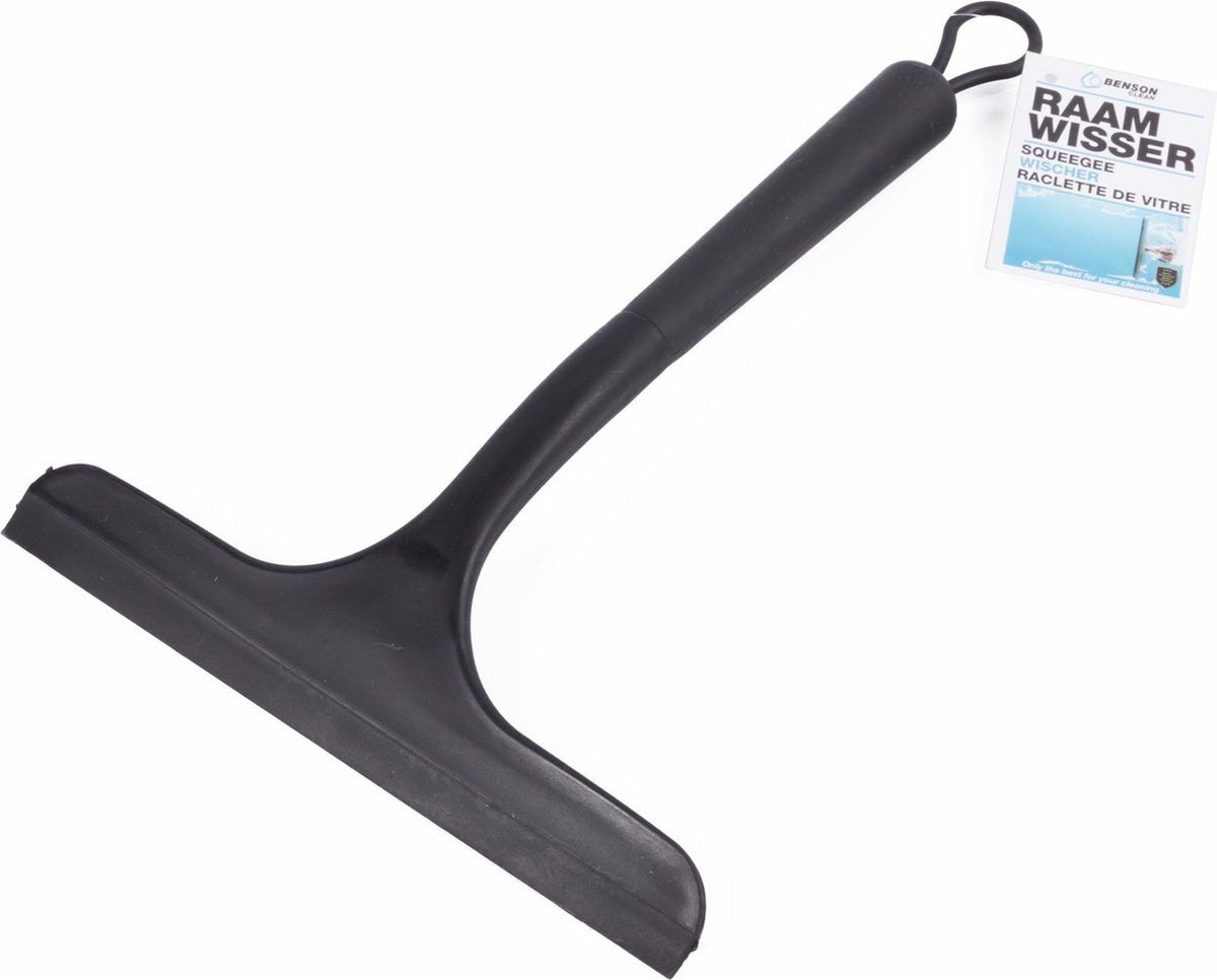 Raamwisser - 2x - kunststof - zwart - met ophang lus - 28 cm ...