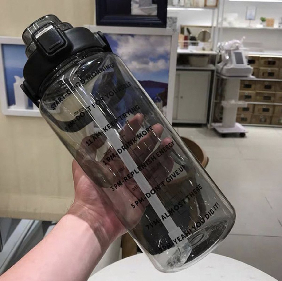 Waterfles - 2 Liter waterfles - Sporten - Fitness - Water - Waterbottle ...