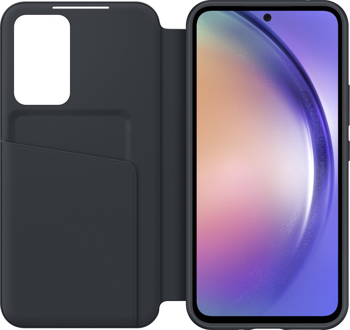 Samsung Smart View Wallet Case - Samsung Galaxy A54 - Zwart | bol