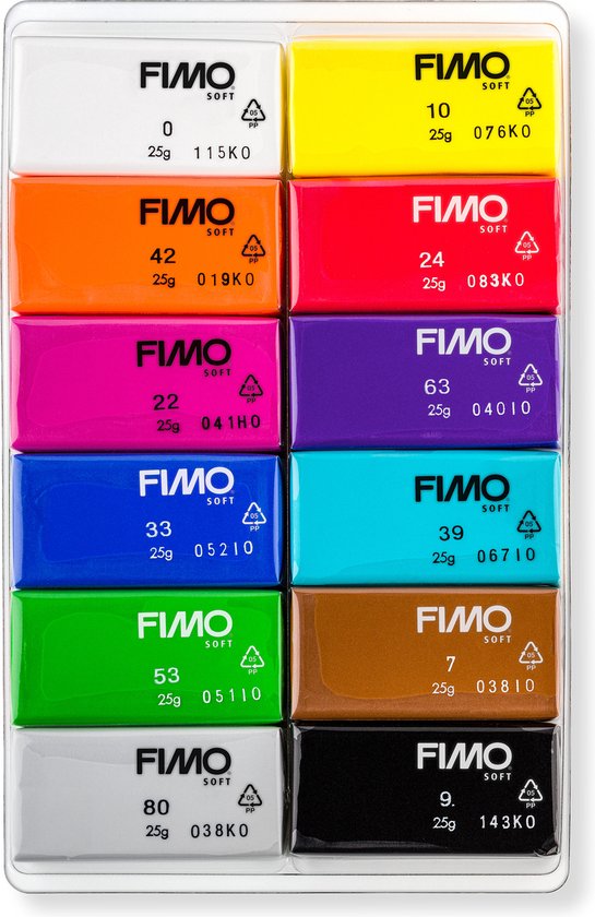 FIMO soft colour pack 12 basiskleuren | bol.com