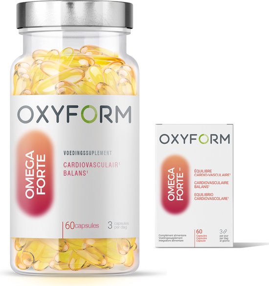 OXYFORM Omega 3 Vette Visolie / 60 Capsules / OMEGA FORTE / Booster ...