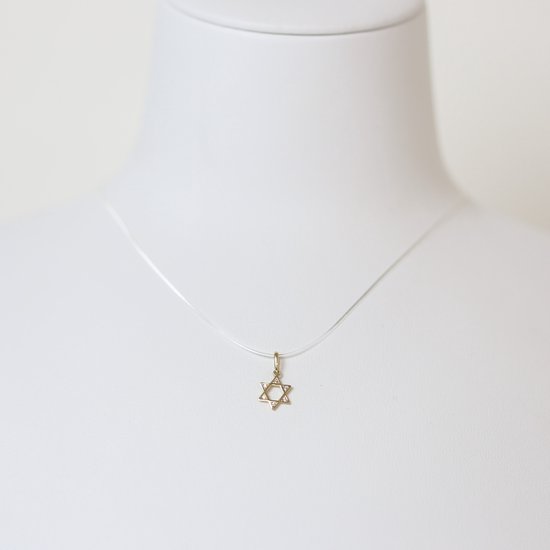 Silventi 132401173 Gouden Hangertje - Dames - Davidster - Zirkonia - 7 ...